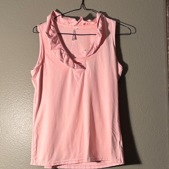 Lulu-B | Tops | Lulub Light Pink Ruffle Tank Top | Poshmark